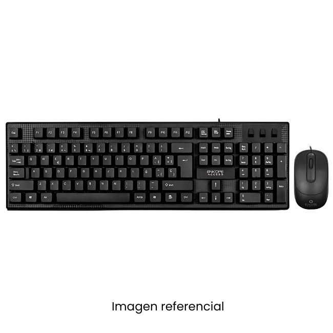 ENKORE KIT TECLADO + MOUSE ACCESS ENT508 USB CABLEADO | Utilero Perú